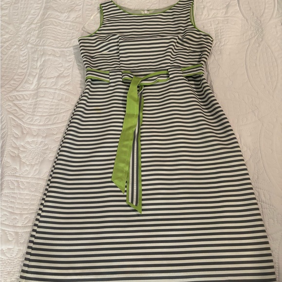 Kim Rogers | Dresses | Kim Rodgers Grey And Green Dress With Cute Bow ...